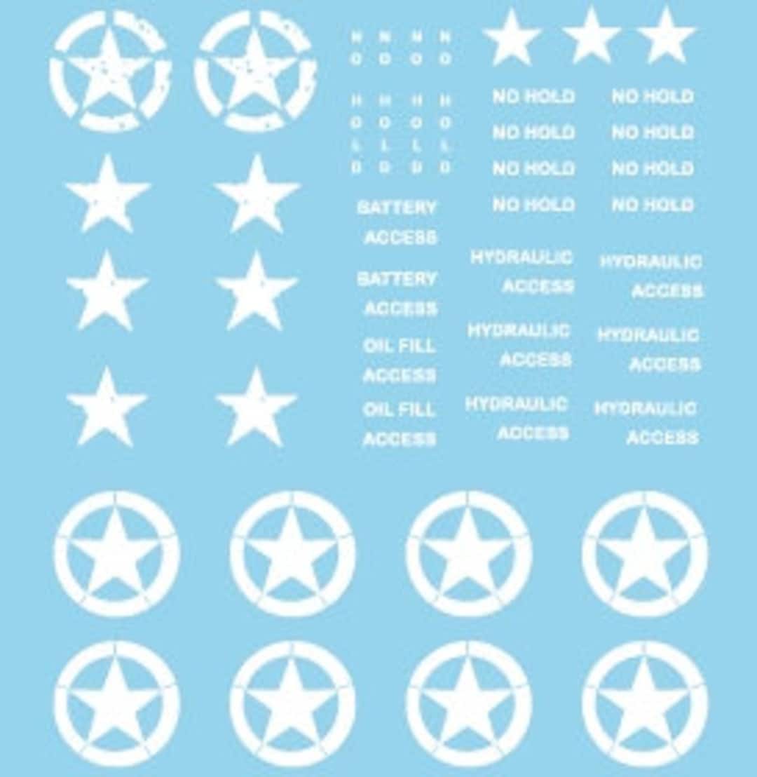 Decals for WW2 US Mechs (white Stars) - Etsy