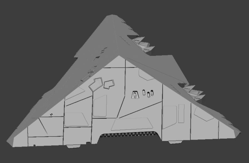 UFO Chaser, Lockhead TR5 Triangle UFO Fighter - 3D Printed - Etsy