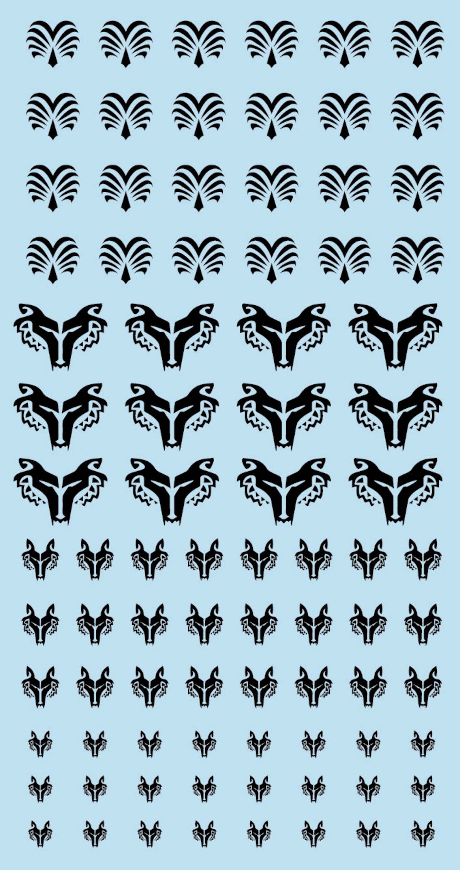 Decals for Star Wars Legion - Wolff Pack Black - Etsy