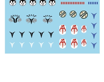 Decals for Star Wars Legion - Republic - Black - Etsy