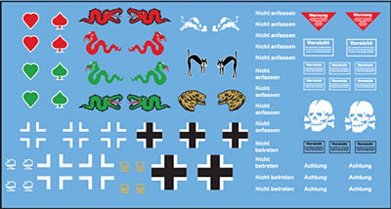Decals for 28mm Gear Krieg Mech or Any Alt Ww2 | Etsy