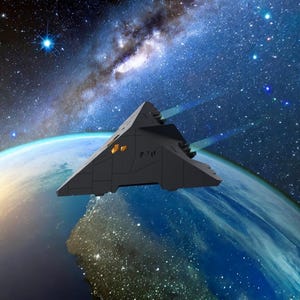 UFO Chaser, Lockhead TR5 Triangle UFO Fighter - 3D Printed - Etsy