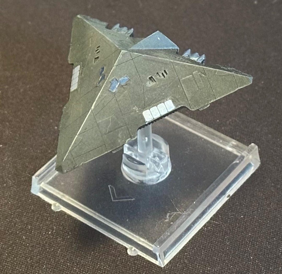 Painted Miniature, Lockhead TR5 Triangle UFO Fighter - 3D Printed - Etsy