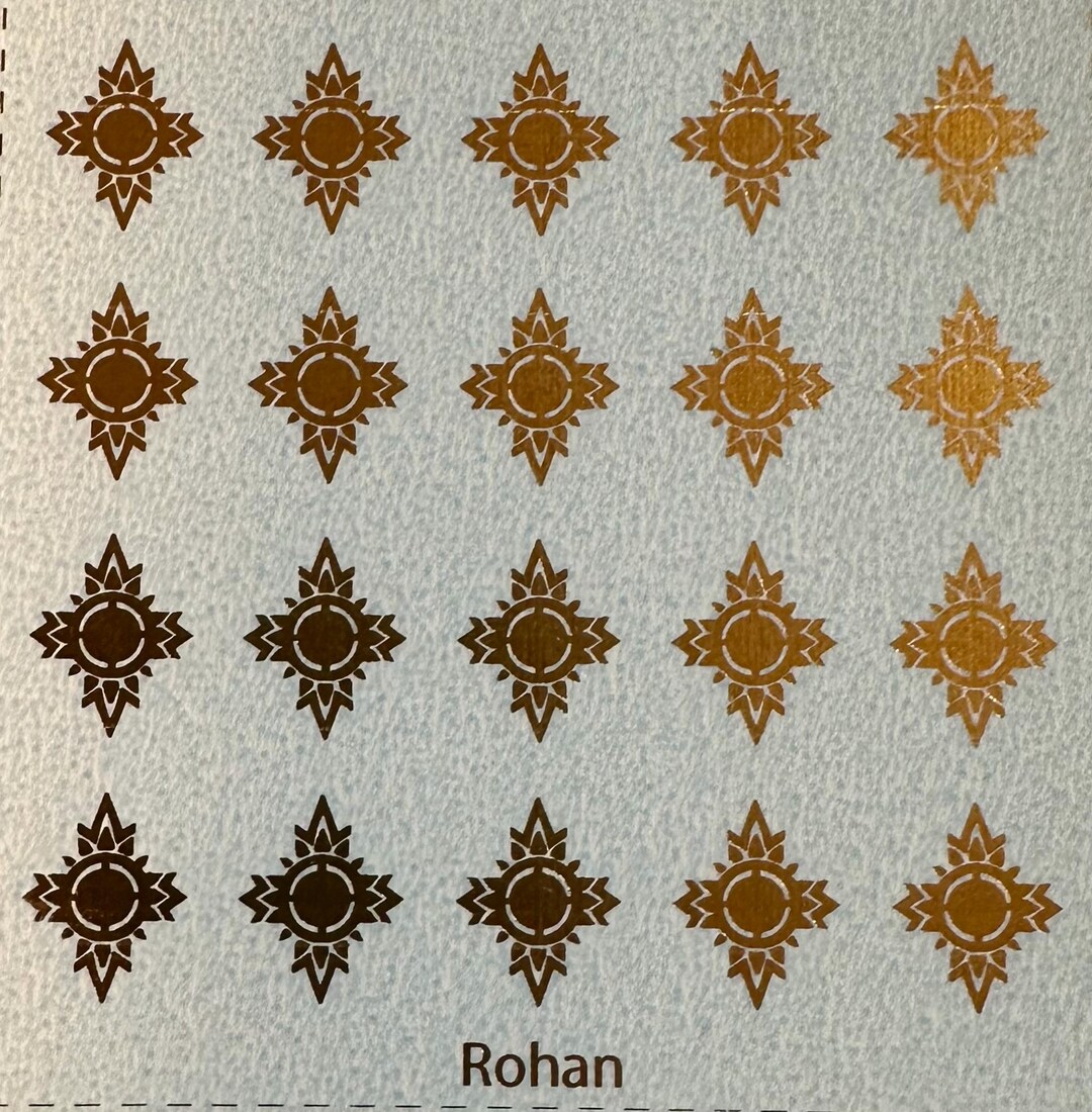 Decals for Shields - Rohan Shield Gold - LOTR, Warhammer, D&D - Etsy