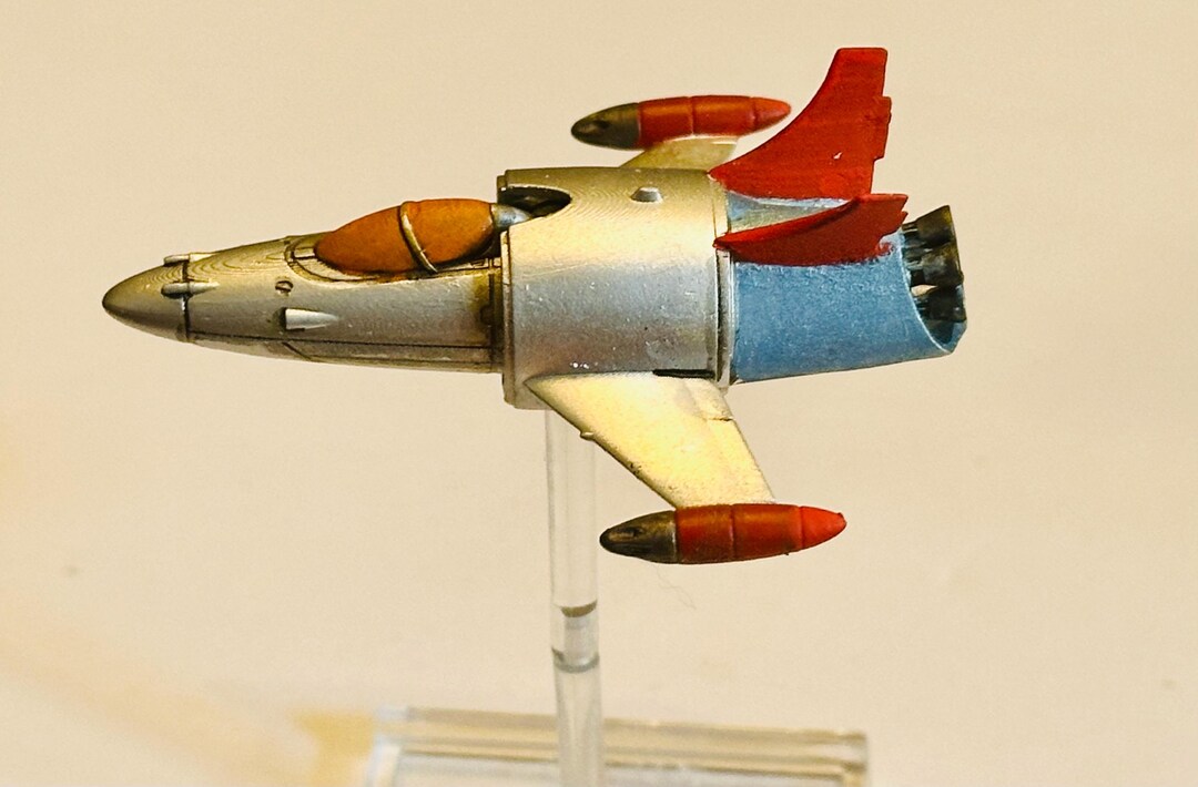 Retro Inspired Space Fighter - 3D Printed - Etsy