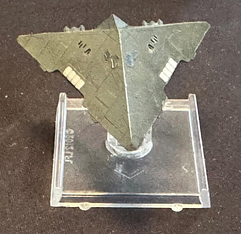 Painted Miniature, Lockhead TR5 Triangle UFO Fighter - 3D Printed - Etsy