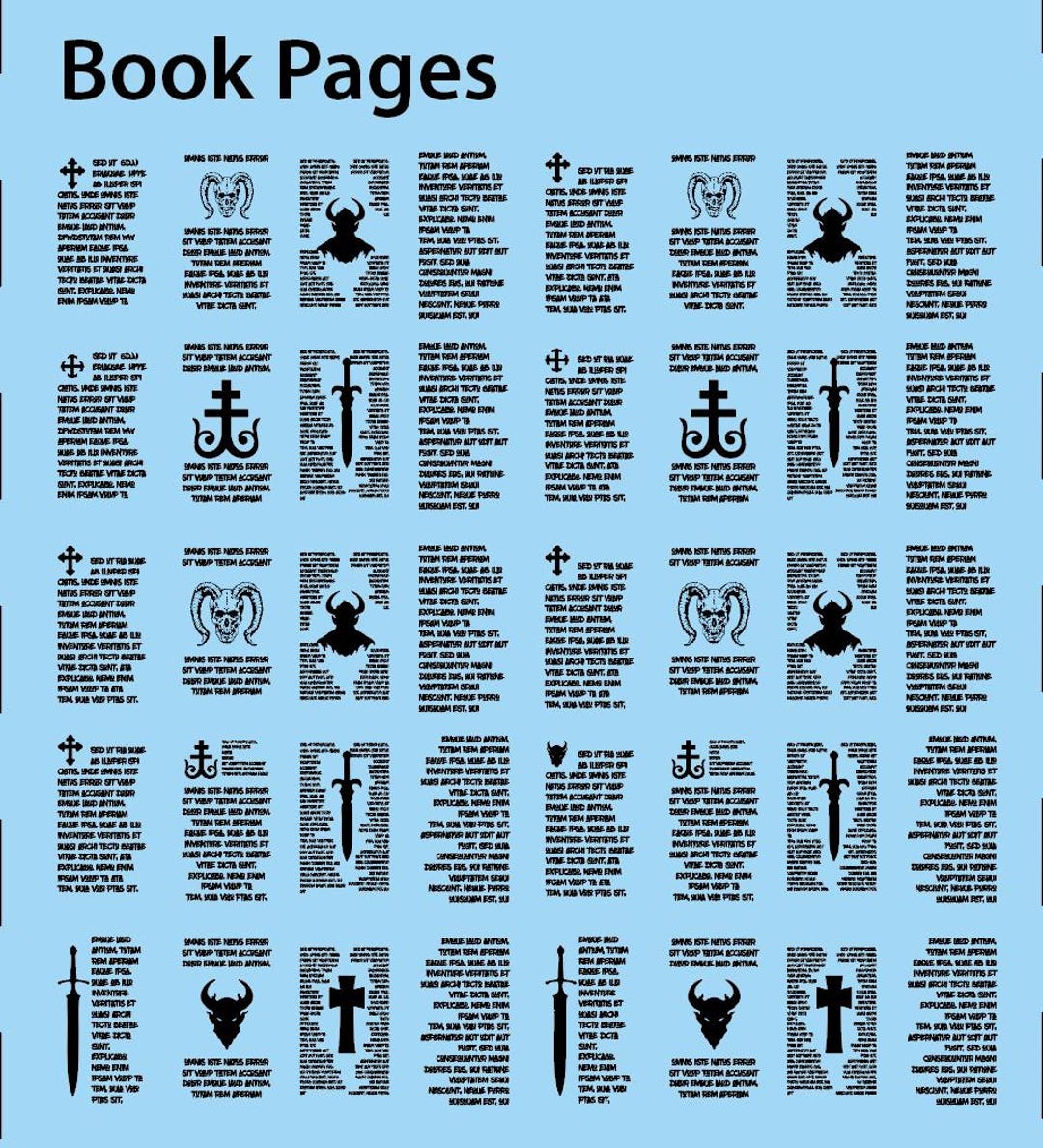 Book Script Decals for Trench Crusade, 40k, Warhammer - Etsy