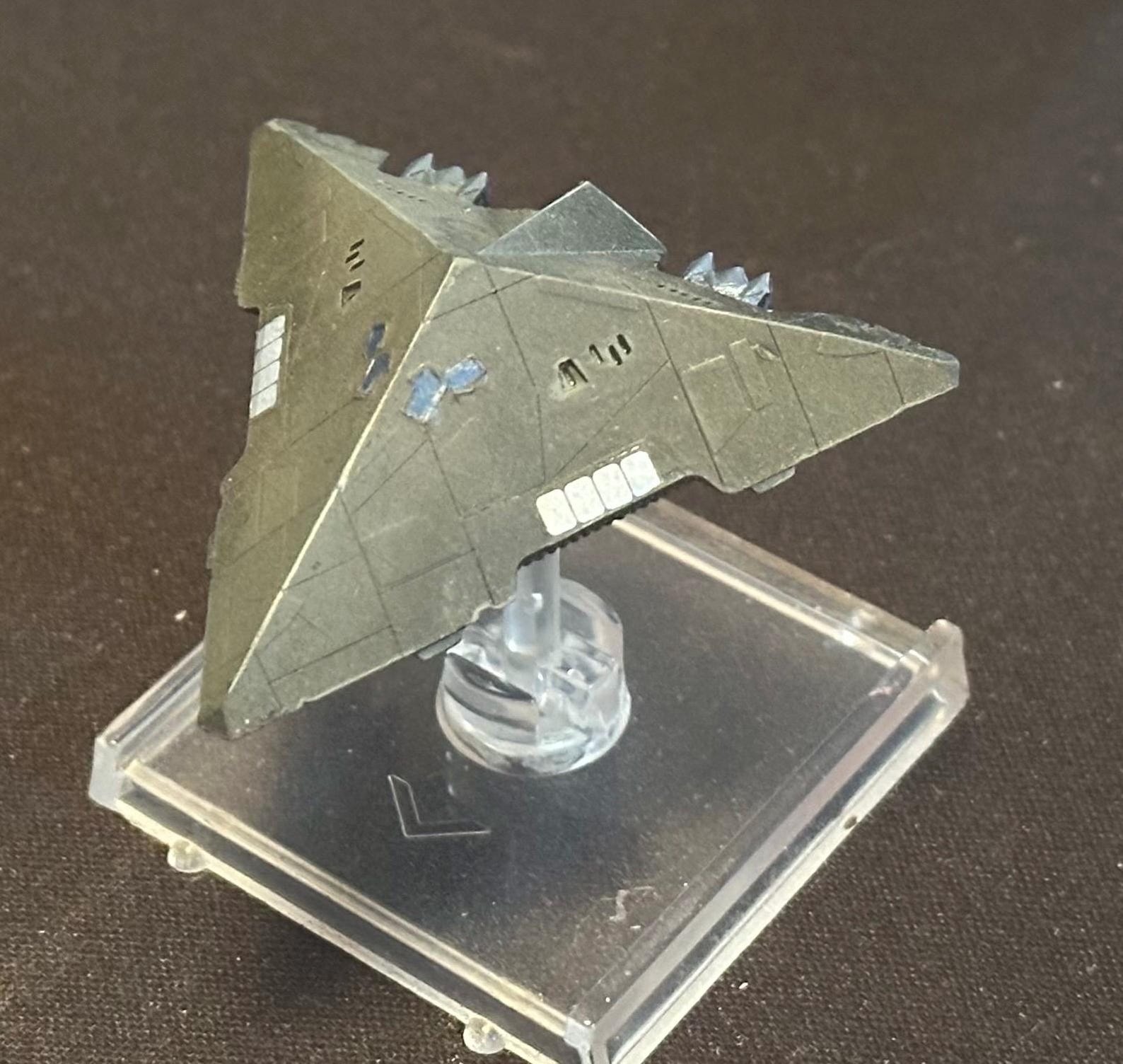 Painted Miniature, Lockhead TR5 Triangle UFO Fighter - 3D Printed - Etsy