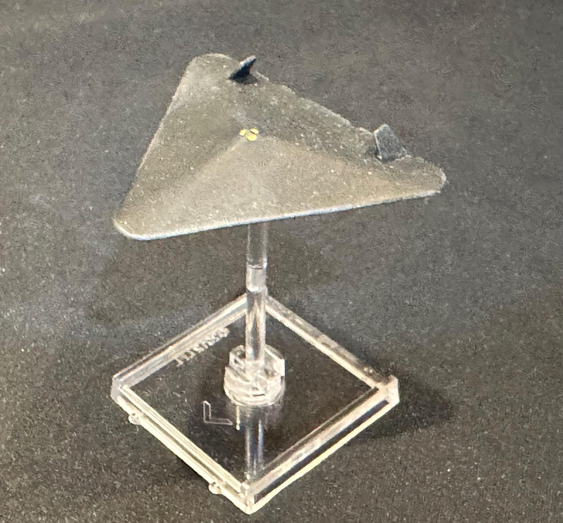 Triangle UFO, Lockhead TR3B Triangle UFO - 3D Printed, Unpainted ...
