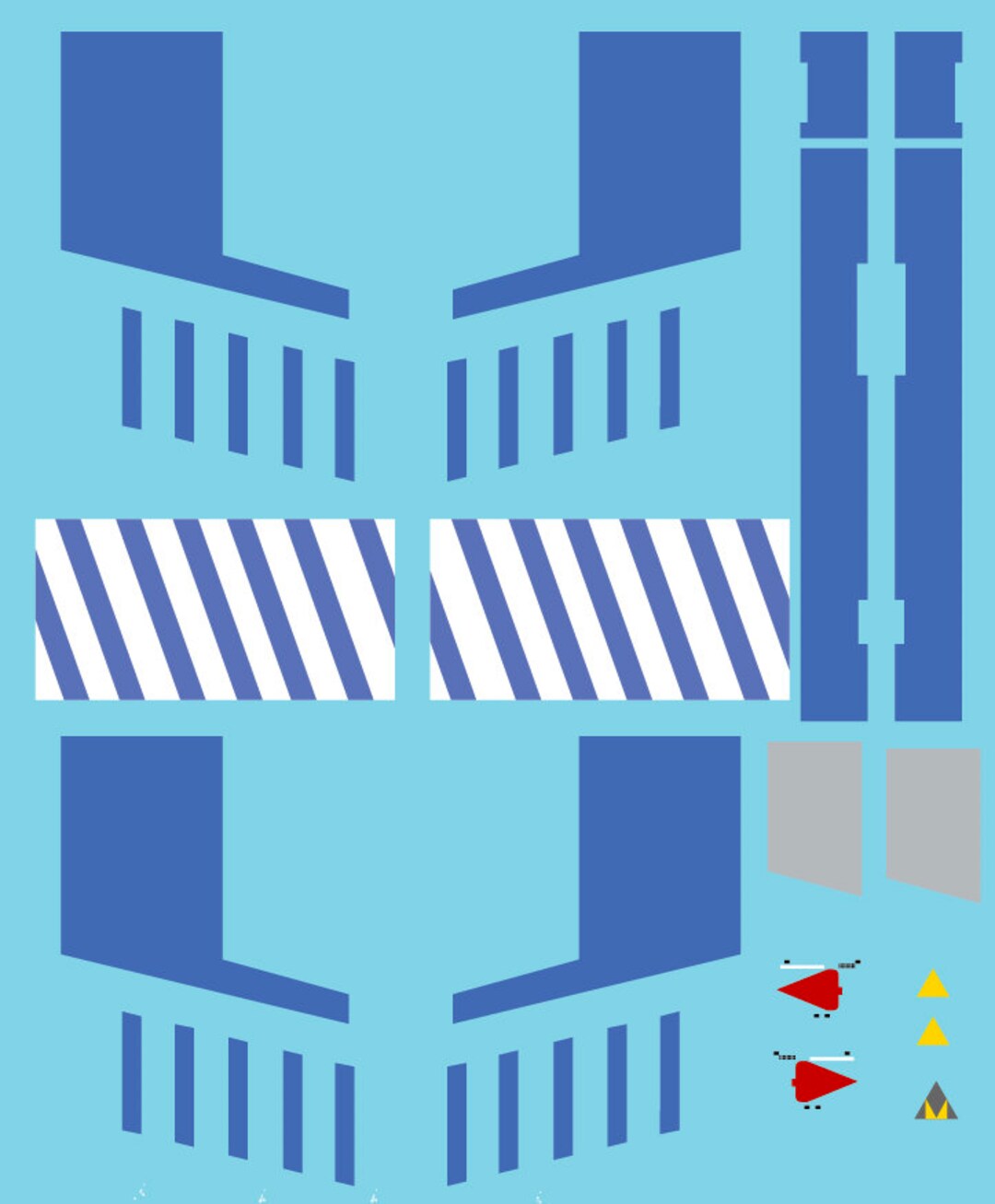 X-wing Decals Set Blue Star Wars Legion - Etsy