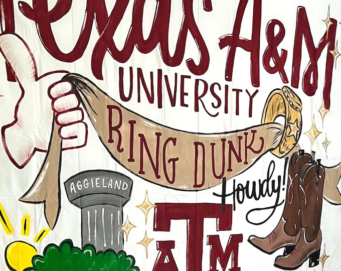 Aggie Ring Dunk Banner | Mobile Mural | Ring Dunk Photo Op | Ring Dunk ...