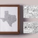 Hand Lettered and Illustrated Map of Texas - Etsy