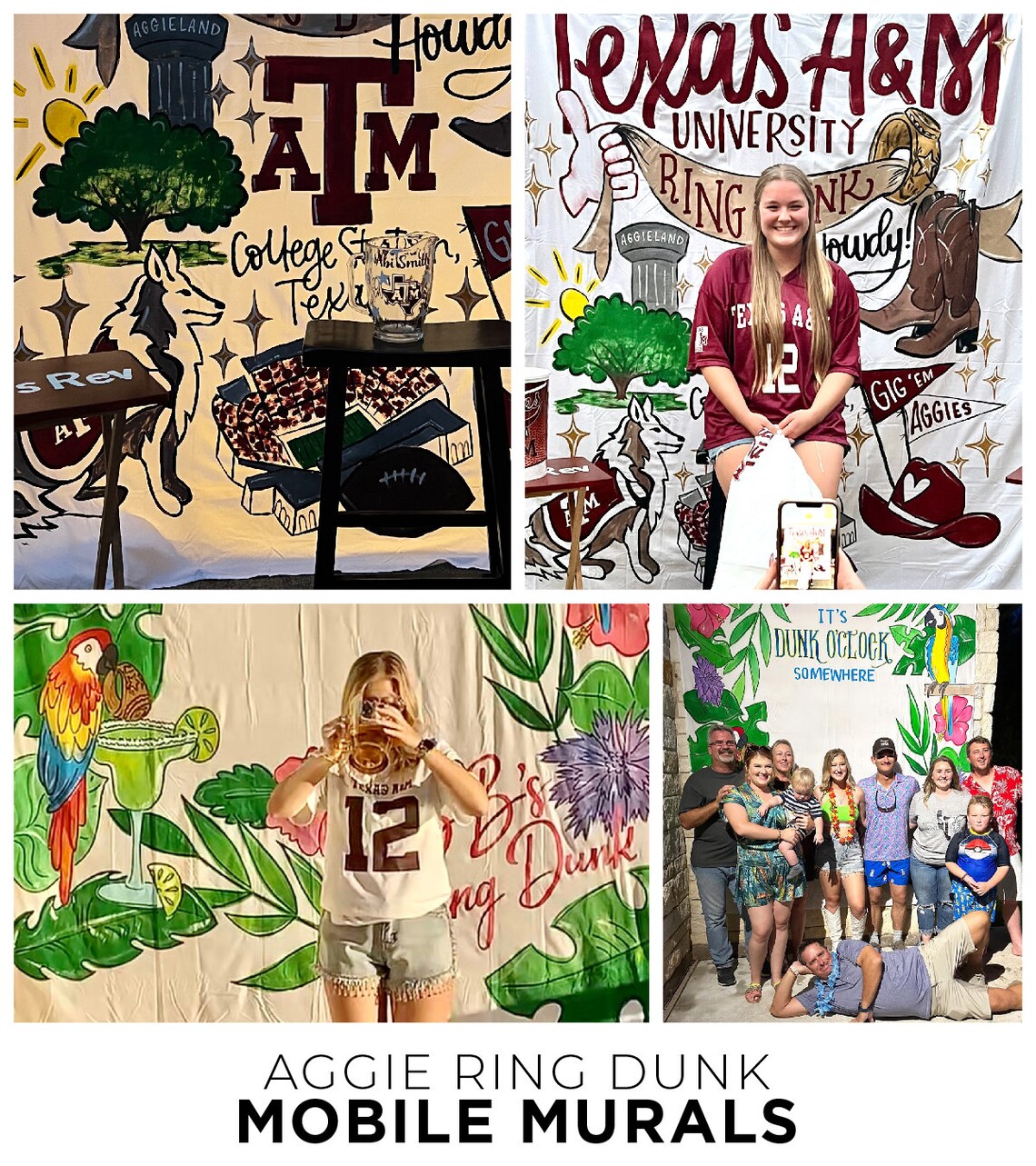Aggie Ring Dunk Banner Mobile Mural Ring Dunk Photo Op Ring Dunk ...