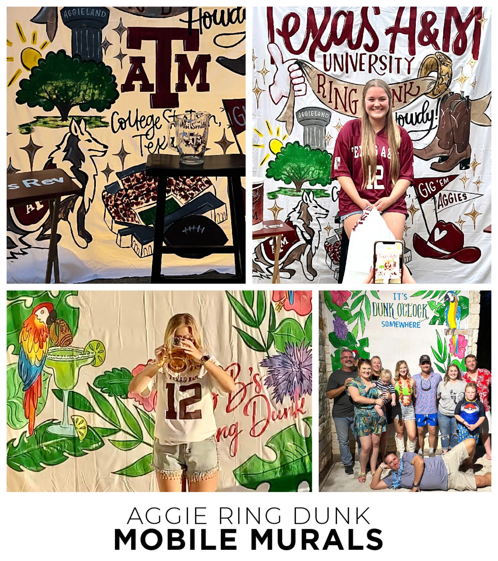 Aggie Ring Dunk Banner Mobile Mural Ring Dunk Photo Op Ring Dunk ...
