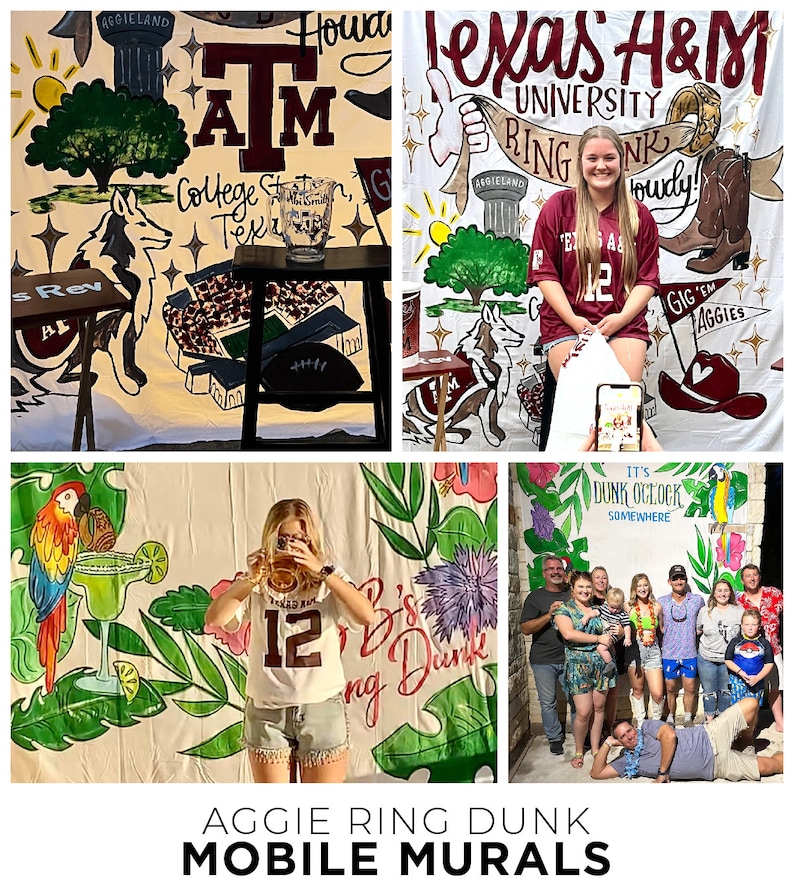 Aggie Ring Dunk Banner Mobile Mural Ring Dunk Photo Op Ring Dunk Backdrop Etsy