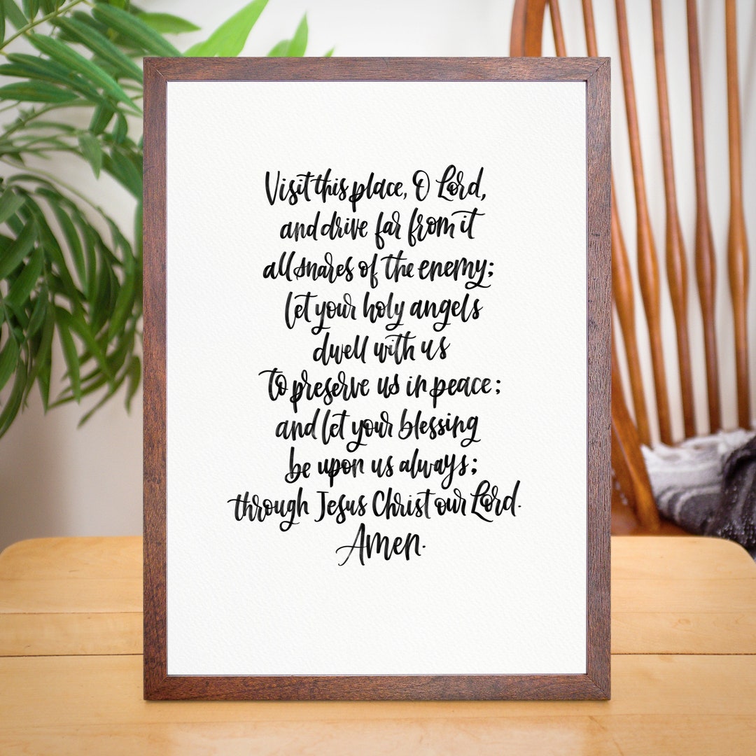 Hand Lettered Prayer | Digital Download | Compline | Book of Common ...