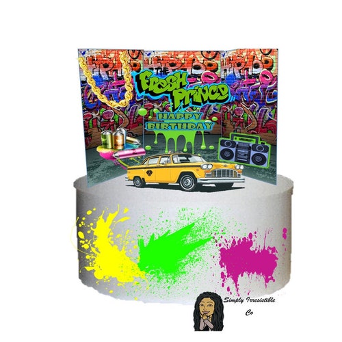 Printable Cake Topper Set Centerpiece Fresh Princess - Etsy