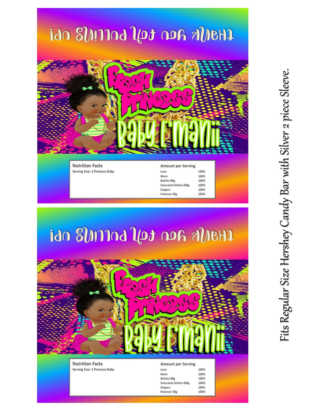 Custom Candy Bar Wrappers- Candy Bar Labels- 90'S Hip Hopss Baby Shower ...