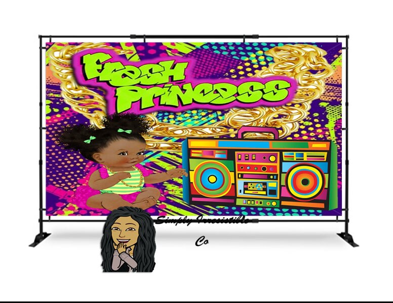 Custom Backdrop 6X6 Digital File Only Fresh Princess Baby | Etsy