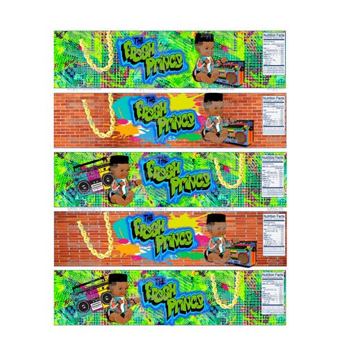 Fresh Prince Birthday Party Drink Labels Fresh Prince - Etsy