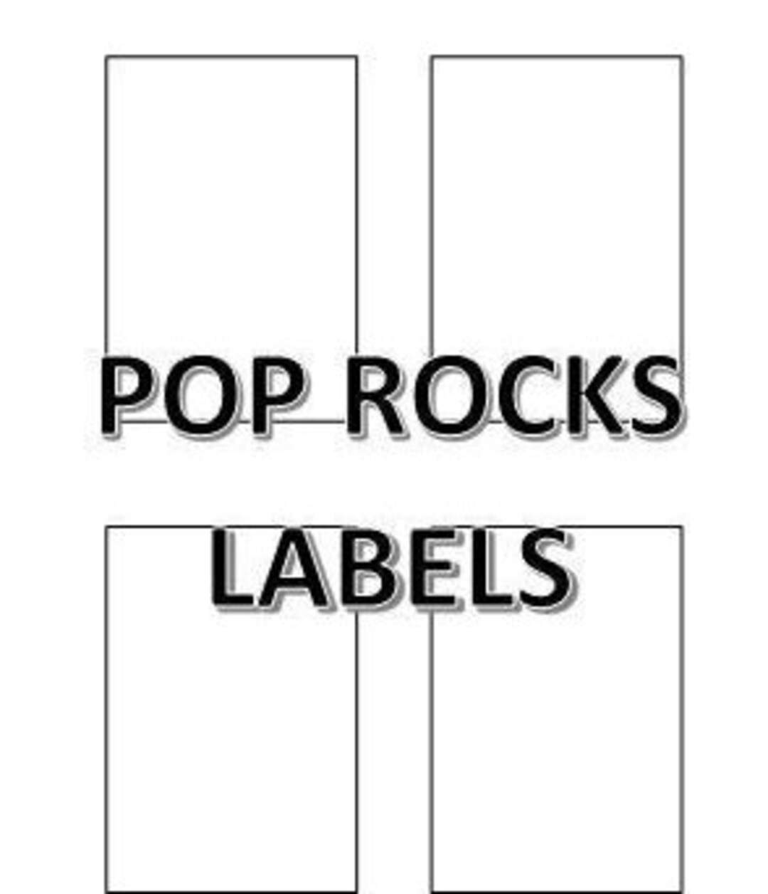 Custom Popping Candy Labels- Customize - Etsy