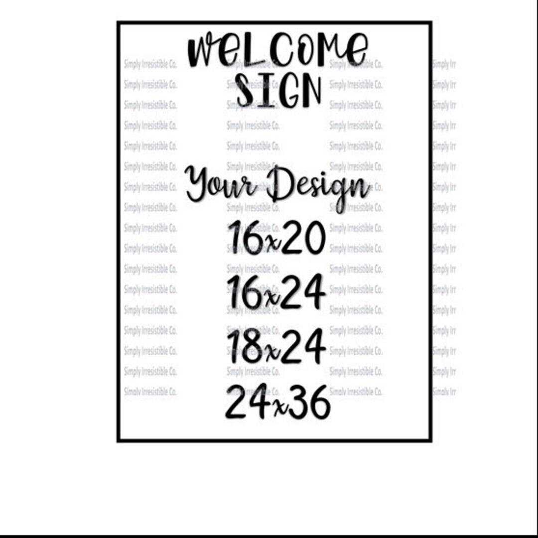 Customized Welcome Sign - Digital File - Etsy