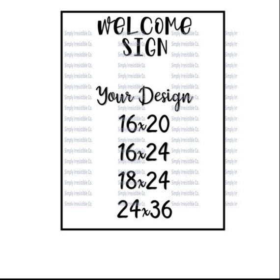 Customized Welcome Sign Digital File | Etsy