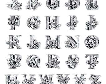 Pandora Charms Letters | Etsy UK