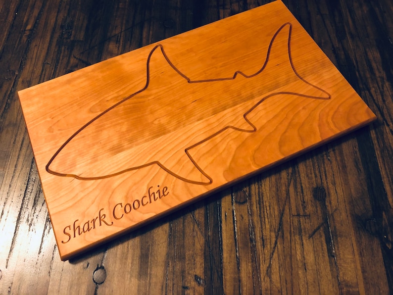 Shark coochie Board Charcuterie Board shark Cuterie - Etsy