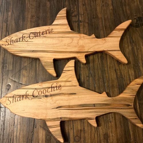 Shark-cuterie Shark Charcuterie Board Housewarming Wood - Etsy