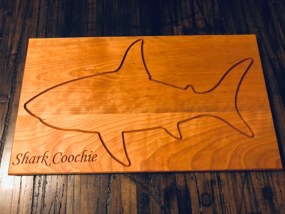 Shark coochie Board Charcuterie Board shark Cuterie - Etsy