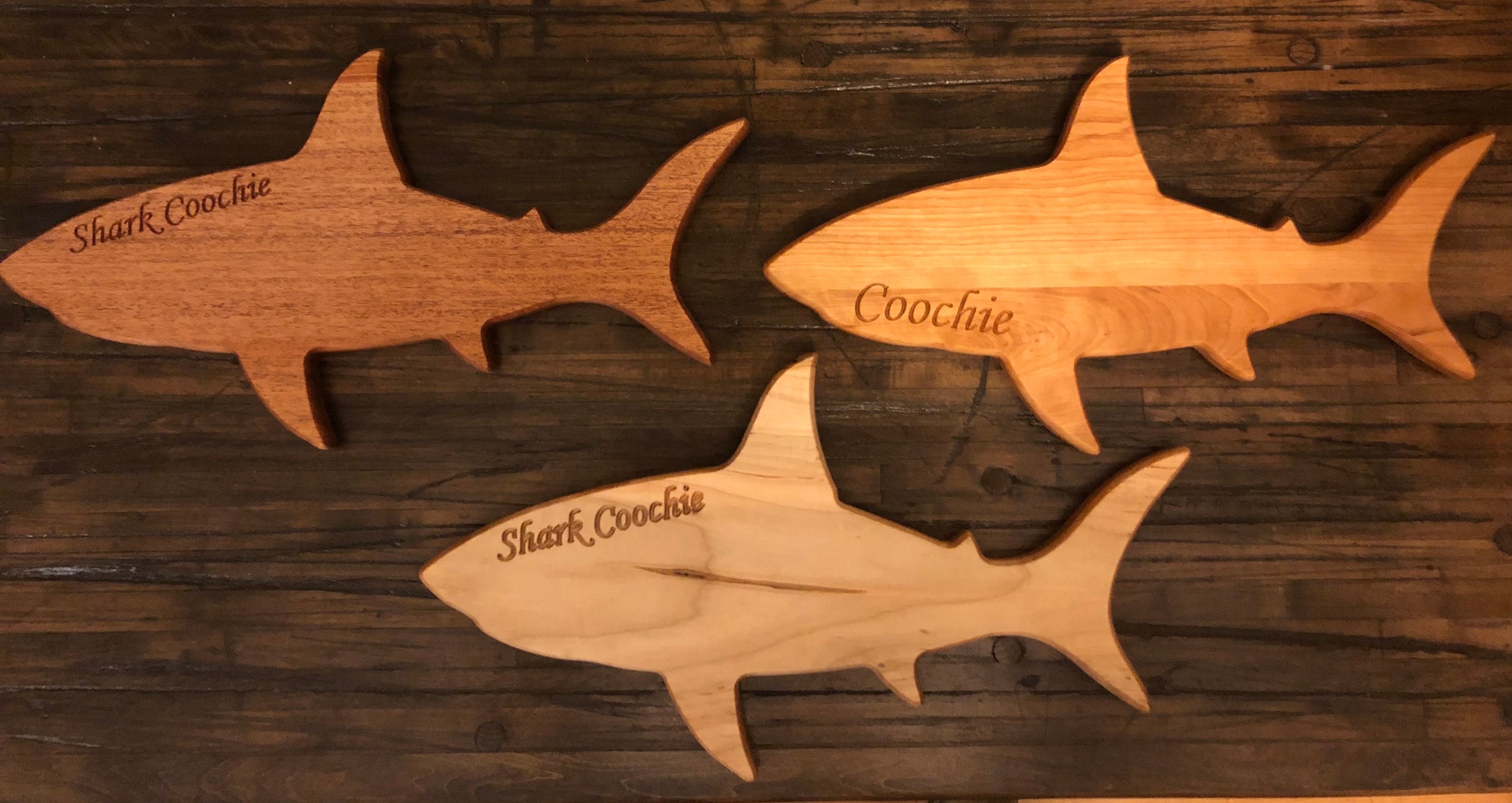 The Original Shark Coochie Board Shark-cuterie Personalize - Etsy Hong Kong