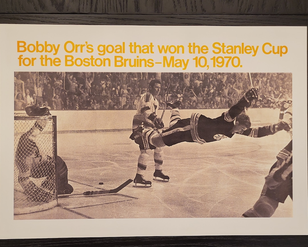 Vintage Bobby Orr "the Goal" the Most Famous NHL Goal Picture of All ...