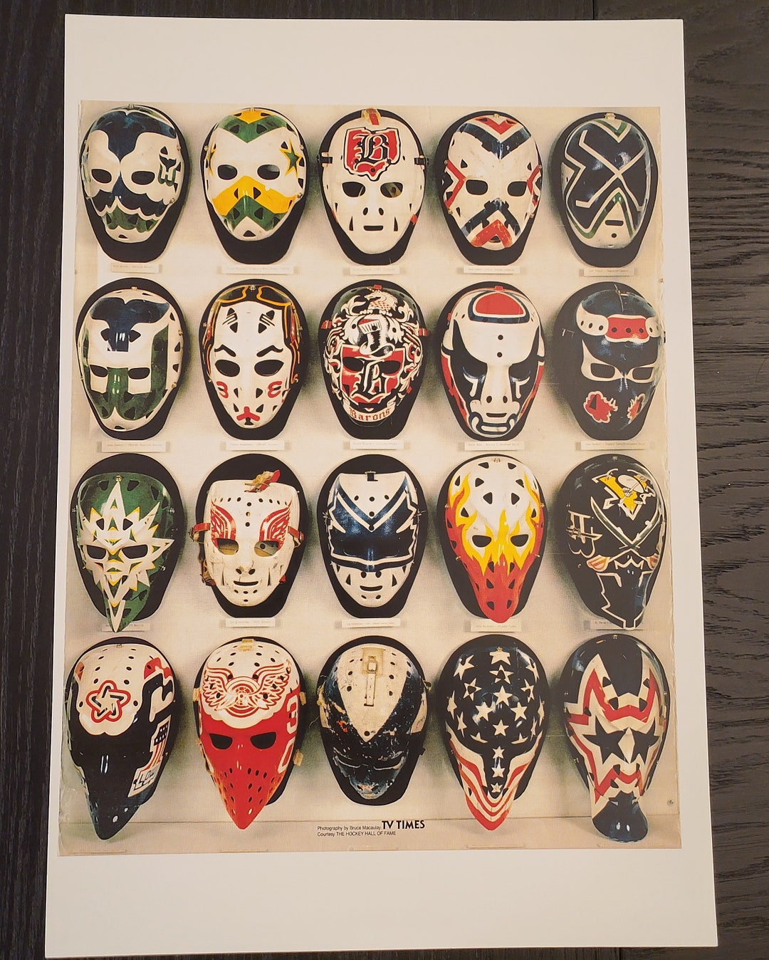 Vintage NHL Great Goalies Masks of the 1970s. All Your Favorites! Its a ...