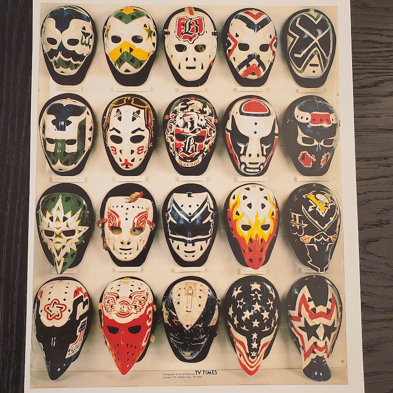Vintage Goalie Masks - Etsy