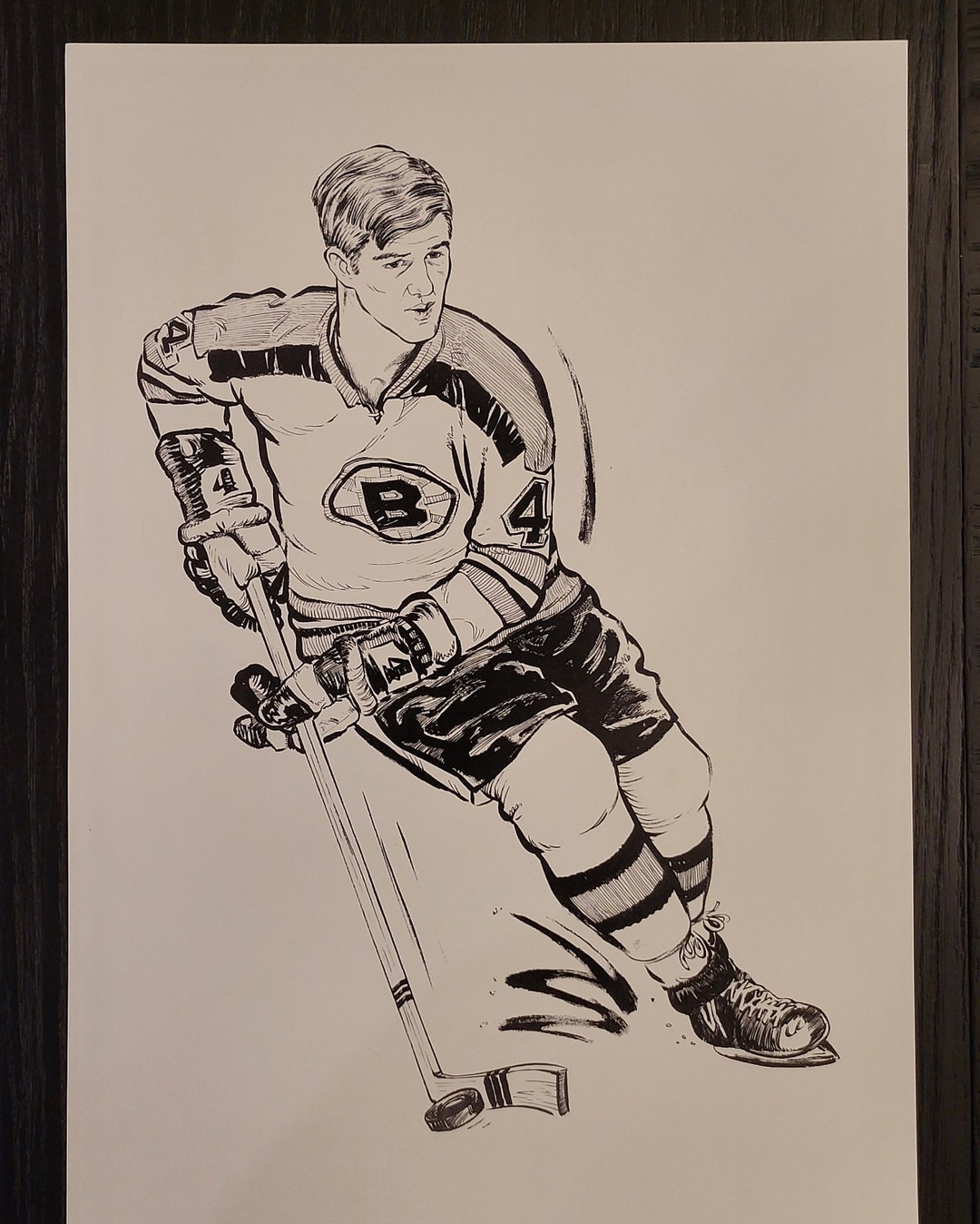 Vintage Bobby Orr " Dobbins Cartoon" Its a Reproduction of Original ...