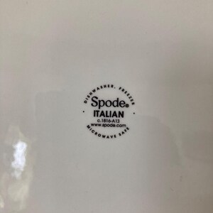 Spode Blue Italian Service Plate/charger. 11.5 Inches Diameter ...