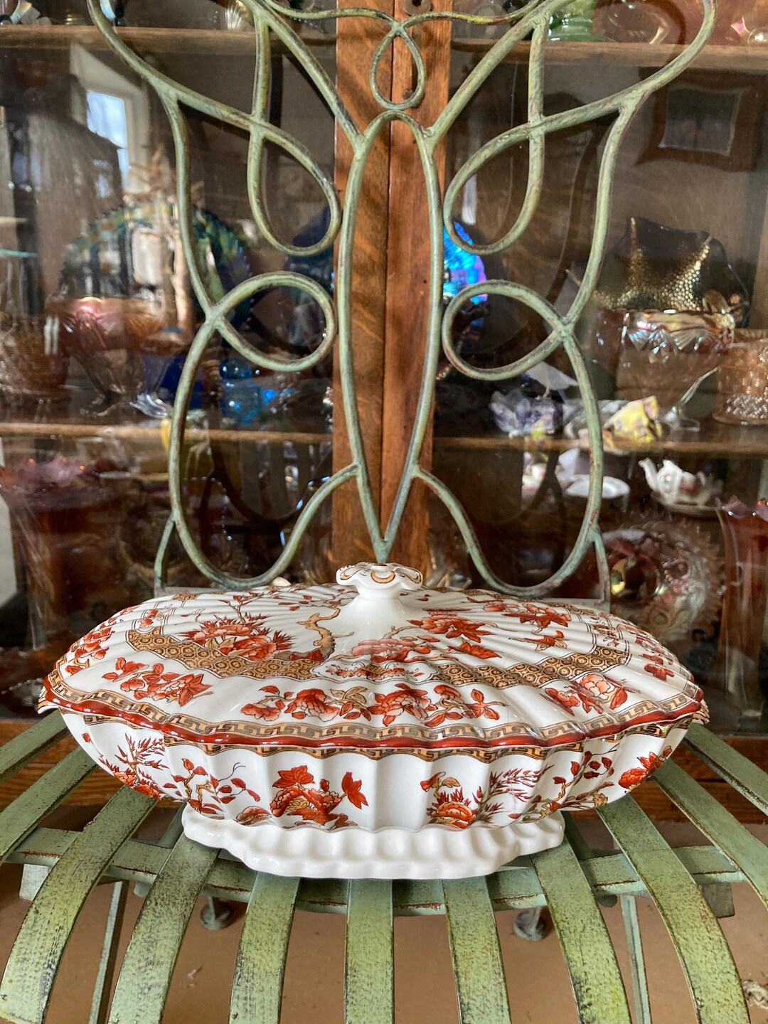 Spode India Tree Covered Vegetable Bowl. 11.5 Inches Wide. Produced in ...