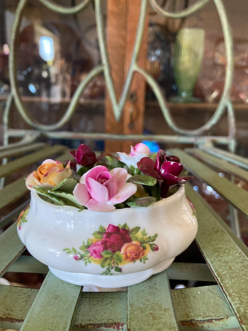 Royal Albert Old Country Roses Candle Holders. Set of 2. 3.5 Inches ...