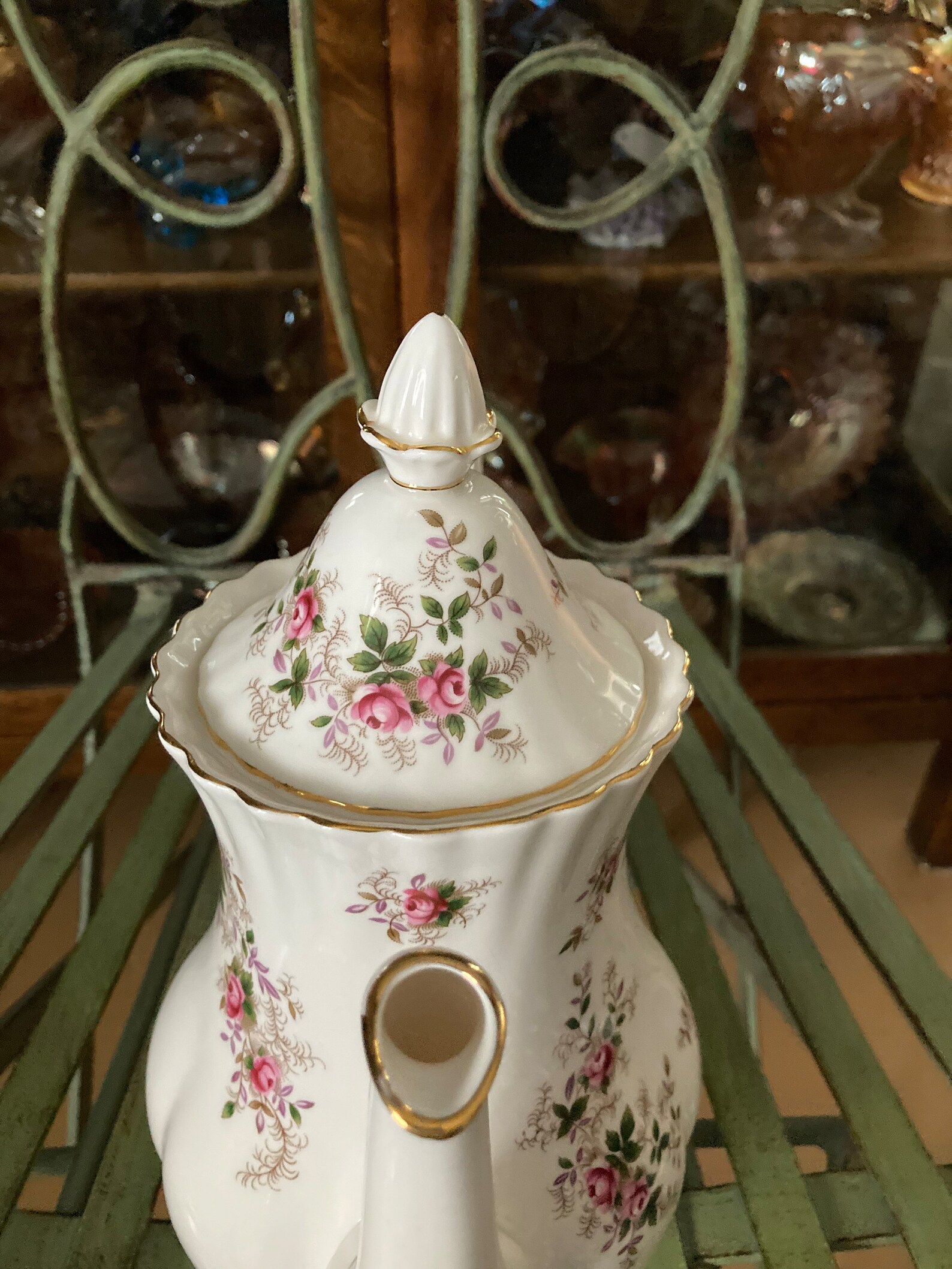 Royal Albert Lavender Rose Coffee Pot. 10 Inches Tall. Produced in ...
