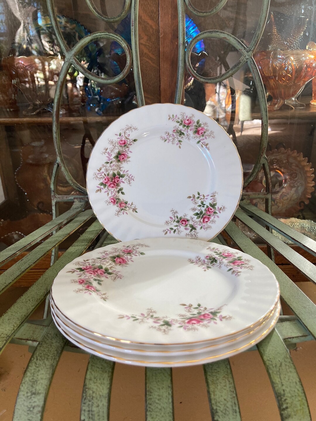 Royal Albert Lavender Rose Dessert Plates. Set of 4. 7 Inches Diameter ...