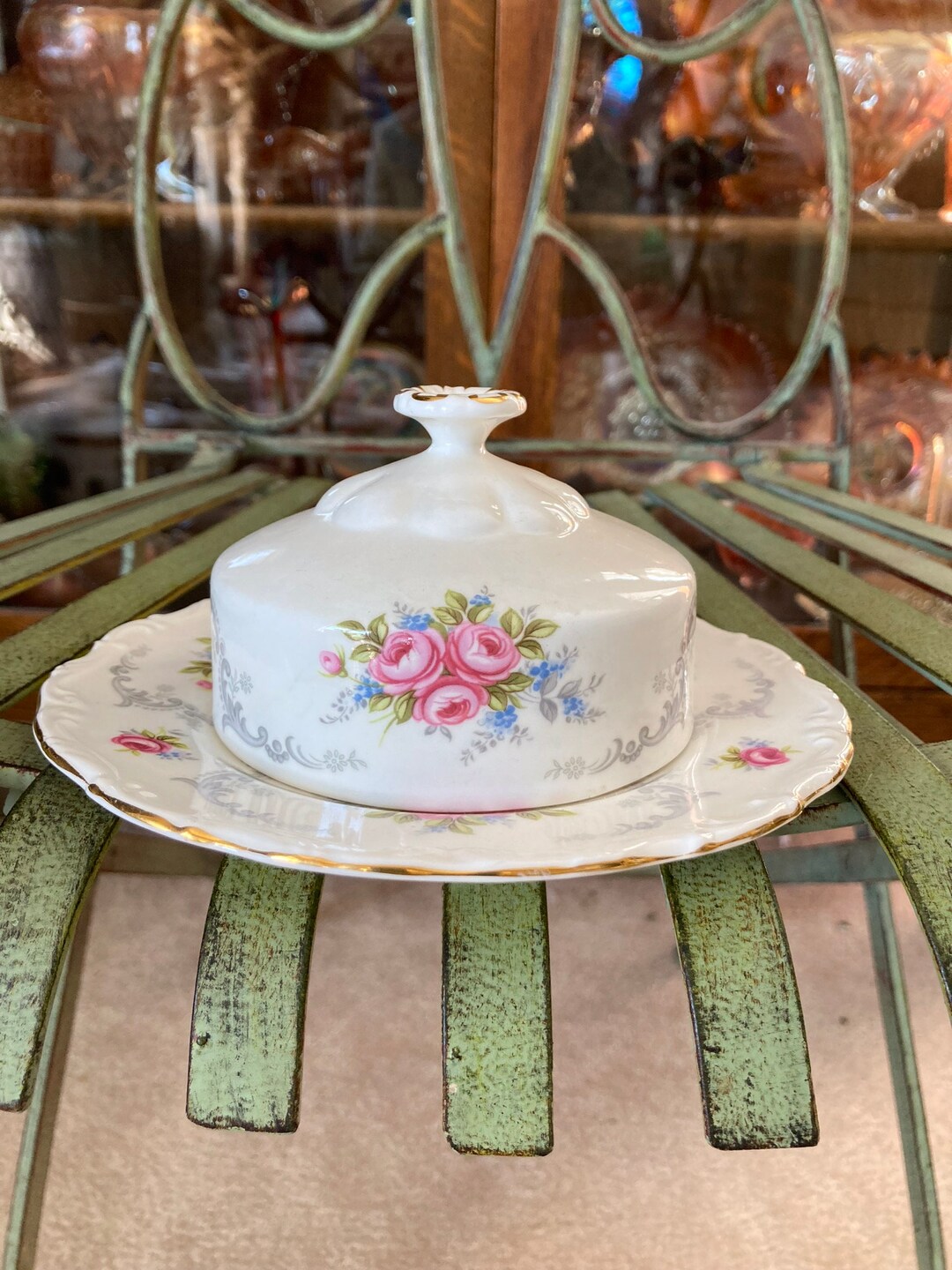 Royal Albert Tranquility Butter Dish. Under Plate 6.25 Inches in ...