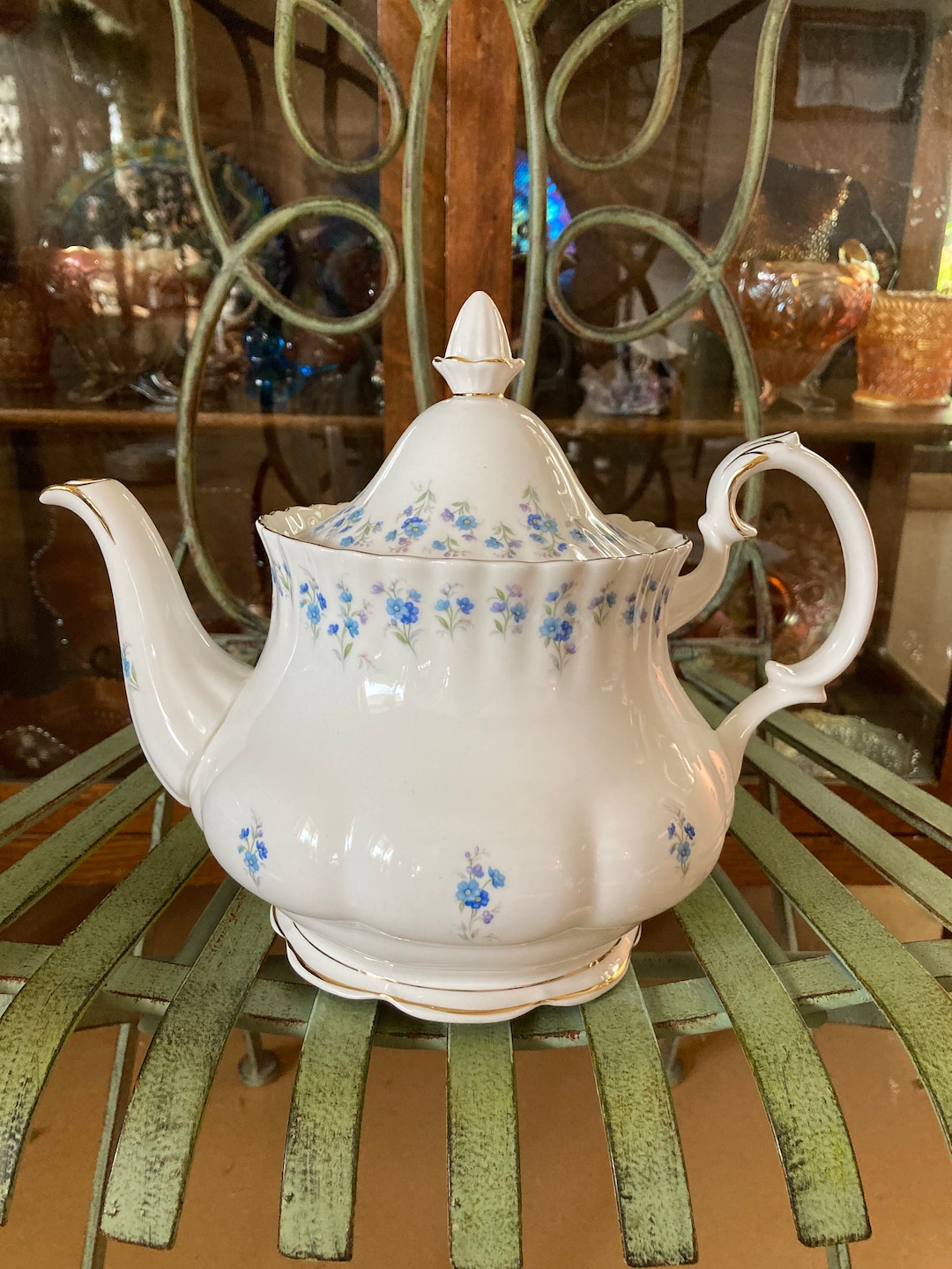Royal Albert Memory Lane Teapot. Large Size. Produced in England 1965 ...