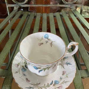 Royal Albert Brigadoon Teacup and Saucer. Set of 2. Saucer 5.5 Inches ...