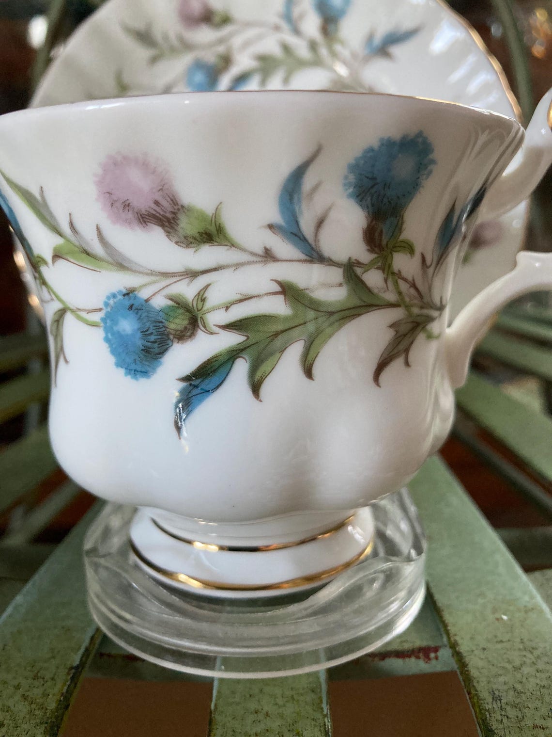 Royal Albert Brigadoon Teacup and Saucer. Set of 2. Saucer 5.5 Inches ...