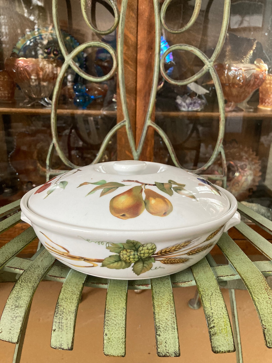 Royal Worcester Evesham M Round Entree Dish. 8 Inches Diameter ...