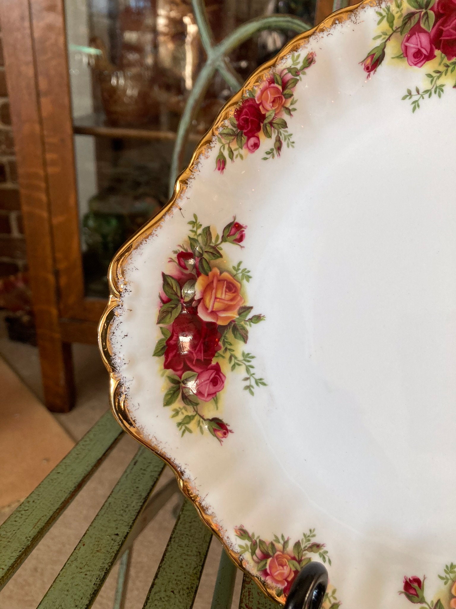 Royal Albert Old Country Roses Cake Plate. 10.25 Inches Wide. - Etsy
