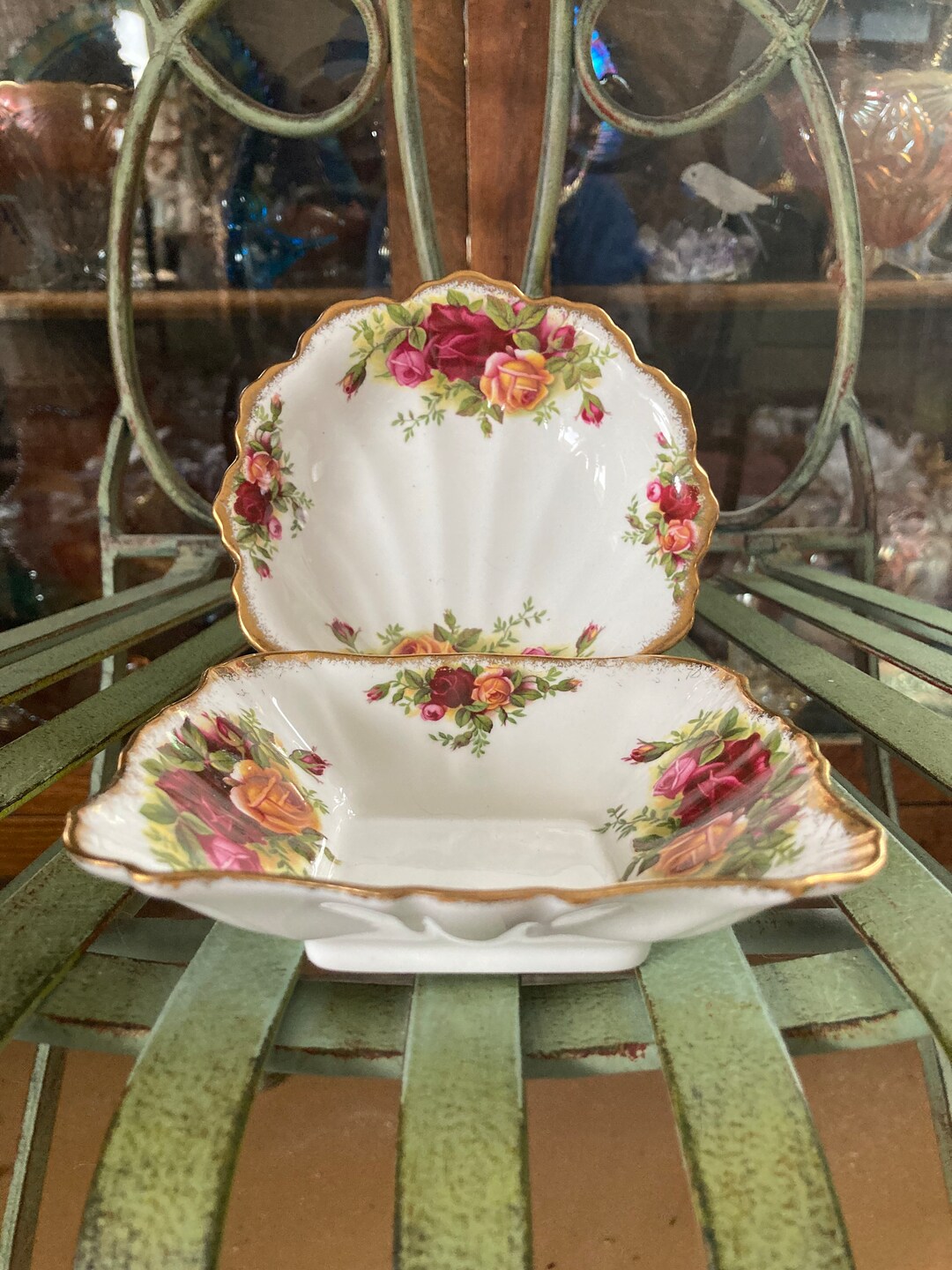 Royal Albert Old Country Roses Sweet Meat or Condiment Dishes. Set of 2 ...