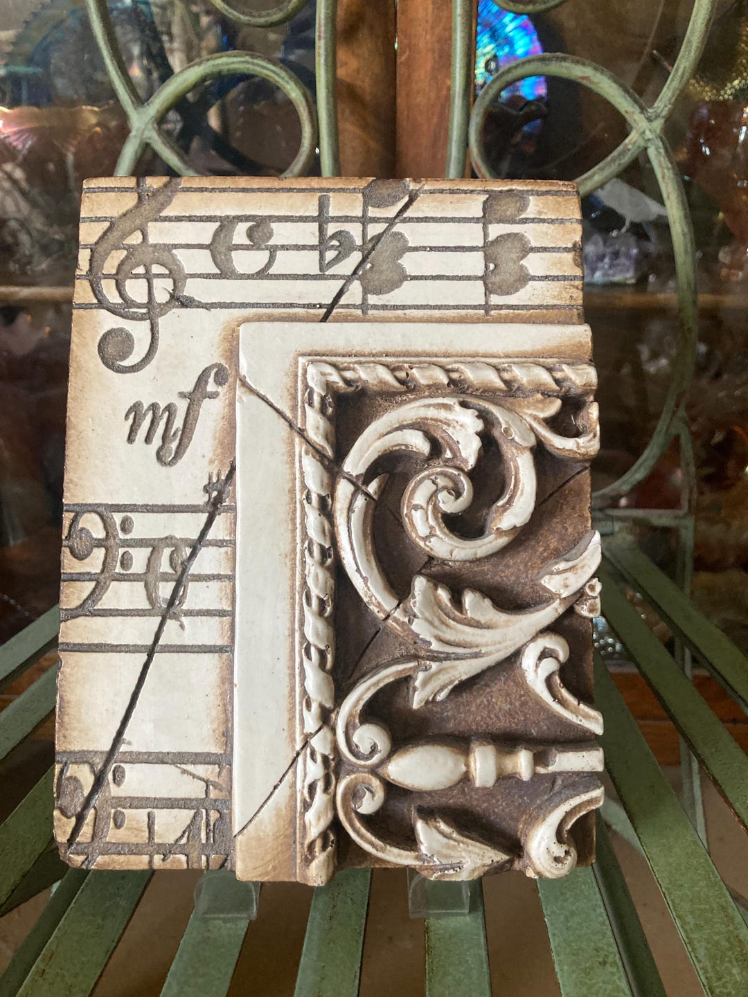 Sid Dickens Memory Tile. T-04. Music With Moulding 6 Inches by 8 Inches ...