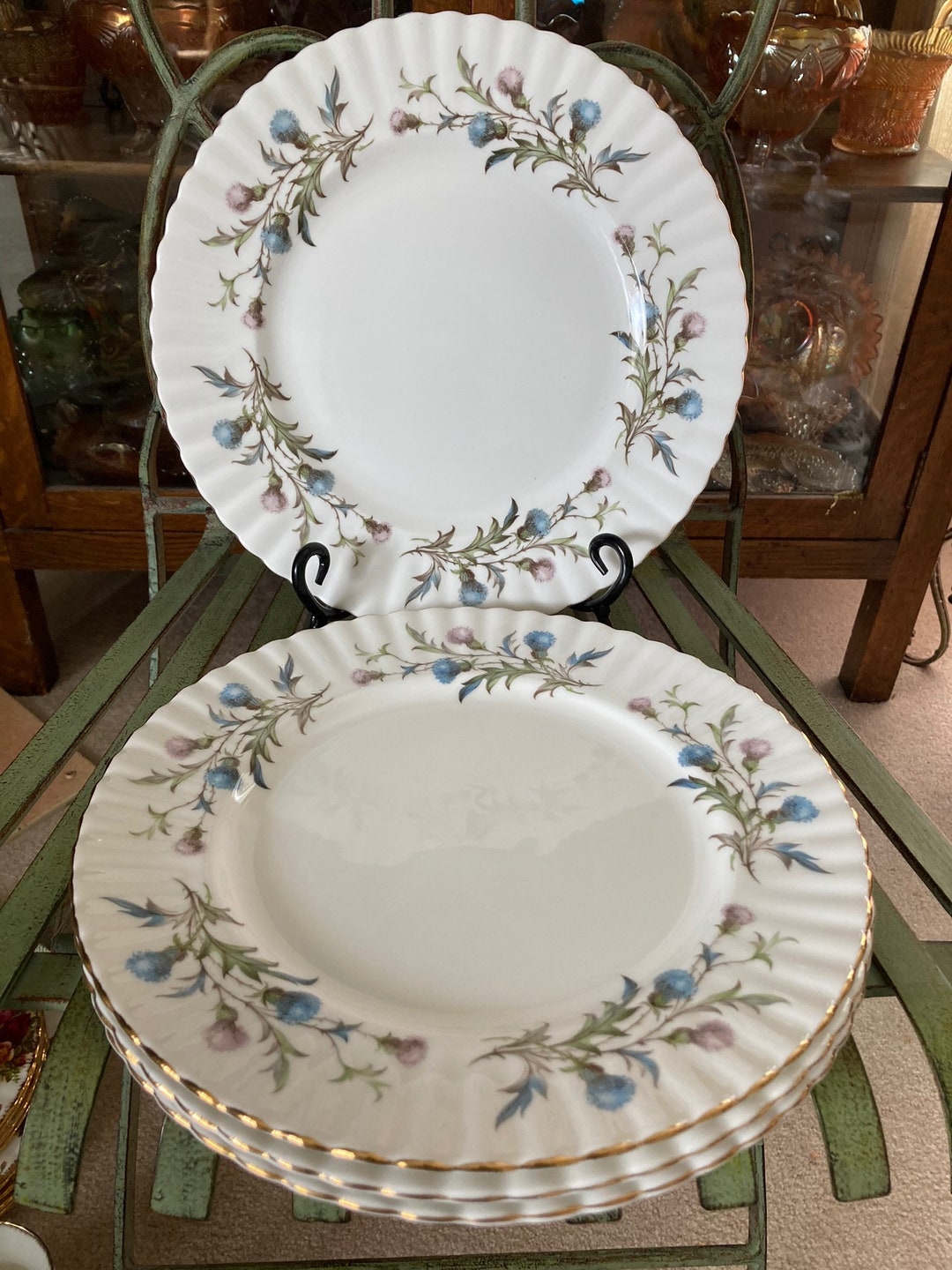 Royal Albert Brigadoon Dinner Plates. Set of 4. 10.25 Inches Diameter ...